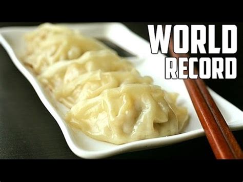 Most Dumplings Eaten In One Minute Guinness World Records Youtube
