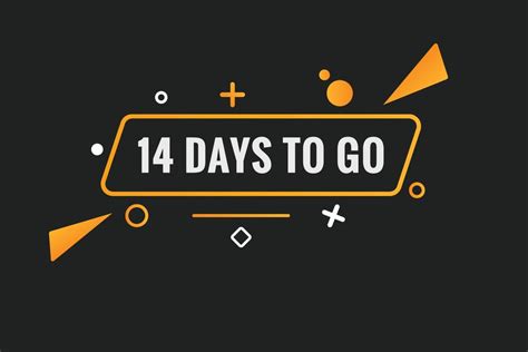 14 Days To Go Vector Art Icons And Graphics For Free Download