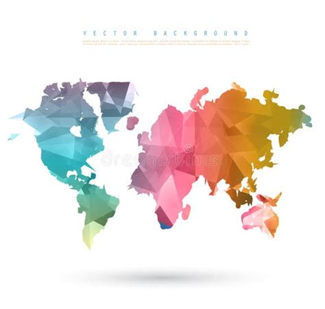 Mapa Abstrato Da Terra Da Telecomunicação Do Vetor Ilustração Do Vetor