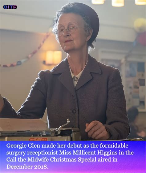 British Georgie Glen Is A Prolific Scottish Actress Whose Face Is