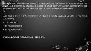 Bit Field Enum And Command Line Arguments PDF Programming Languages Computing