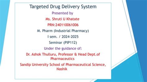 Targeted Drug Delivery System Targeted Dds Pptx