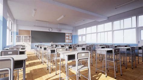 Classroom Unreal Engine Assets Ue3dfree Archviz