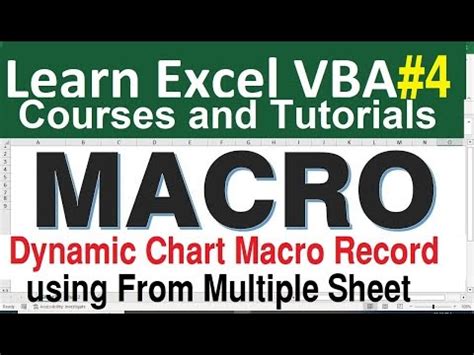 Learn Excel Dynamic Chart Using Macro Function Excel Worksheet