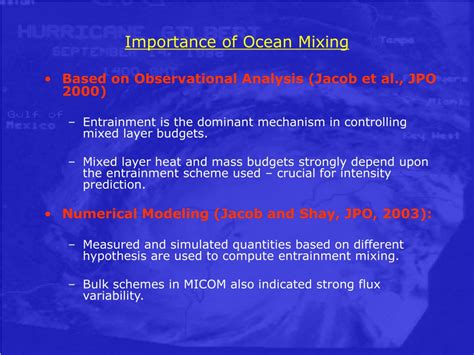 Ppt Evaluation Of Upper Ocean Mixing Parameterizations Powerpoint Presentation Id9386402