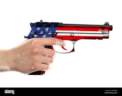 Hand Gun Us Flag Cut Out Stock Images And Pictures Alamy