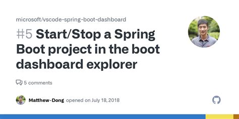 Startstop A Spring Boot Project In The Boot Dashboard Explorer · Issue 5 · Microsoftvscode