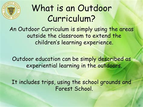 Ppt The Outdoor Curriculum Powerpoint Presentation Free Download