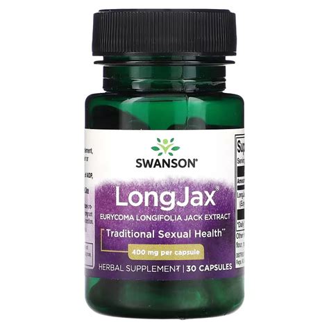 Swanson Longjax Eurycoma Lonolia Jack Extract 400mg 30 Capsules Thenatural Kiwi