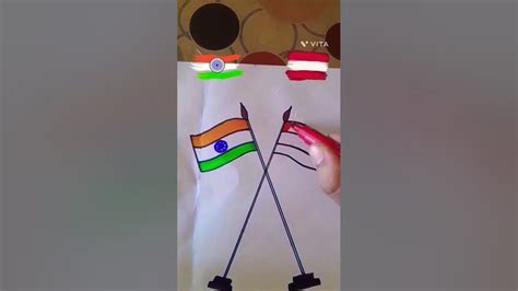 🇮🇳🇦🇹flags drawing shorts youtube