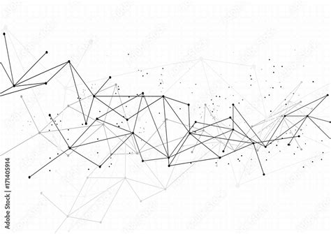 Vector Polygon Background Abstract Technology Communication Data