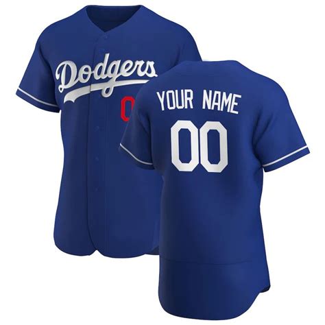 Baseball Jerseys Custom Los Angeles Dodgers Blue Stitched Jerseys Puhics