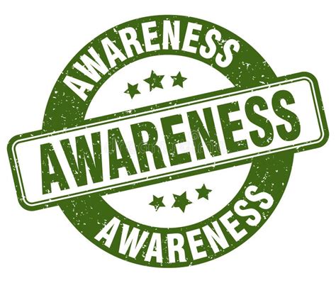 Awareness Stamp Awareness Label Round Grunge Sign Stock Vector Illustration Of Seal