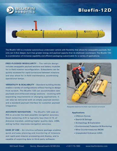 Subsea Battery Bluefin Robotics Corporation Pdf Catalogs