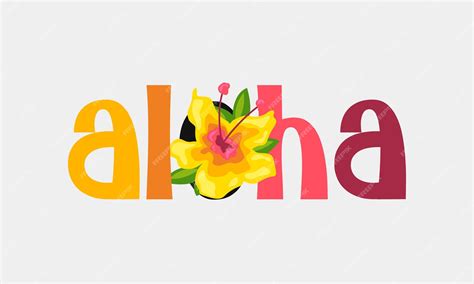 Aloha Word Art