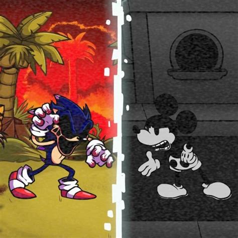 Sonic Exe Vs Mickey Unlikely Rivals But Mickey And Sonicexe Sing It
