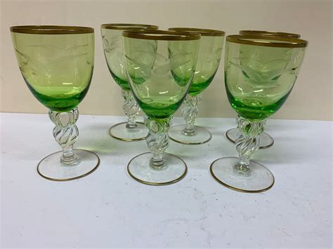 Sex Gröna Vitvinsglas Till Bing And Gröndal Blå M Köp På Tradera 649177495