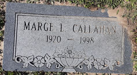 Marjorie Lee Marge” Shiner Callahan 1920 1998 Find A Grave Memorial