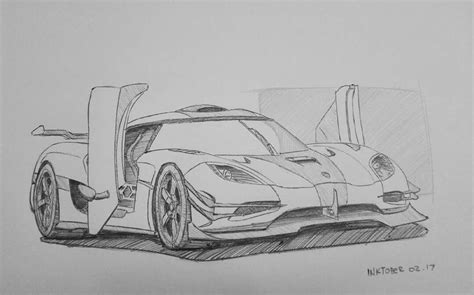 Stunning Koenigsegg Agera Drawing