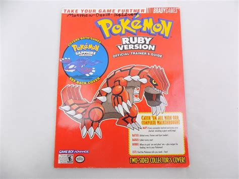 Pokemon Ruby Sapphire Version Official Trainers Guide Starboard Games