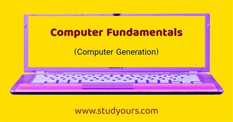 computer fundamentals pdf computer generation