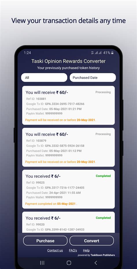Taski Opinion Rewards Converter Pour Android Télécharger