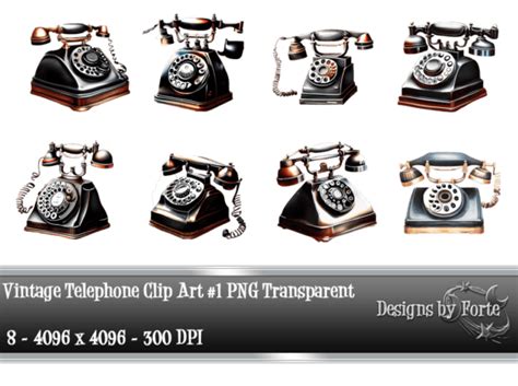 Vintage Telephone Clip Art 1 Graphic By Heidi Vargas Smith · Creative