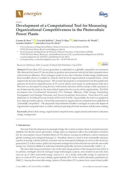 Pdf Development Of A Computational Tool For Measuring Organizational