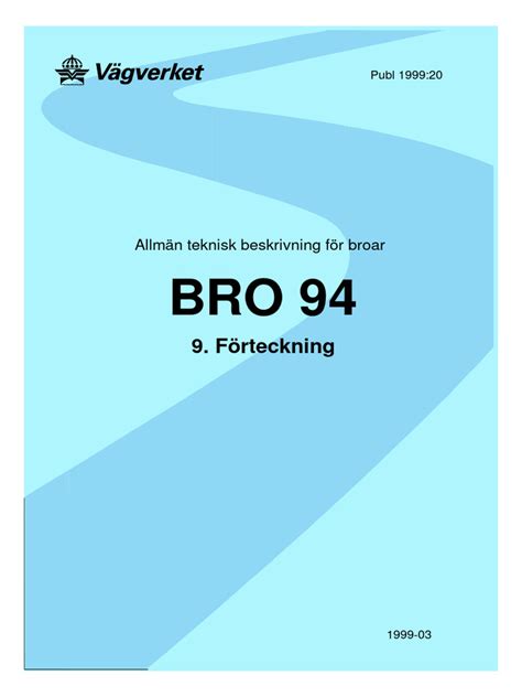 1999 20 Bro 94 Del 9 Forteckning Pdf