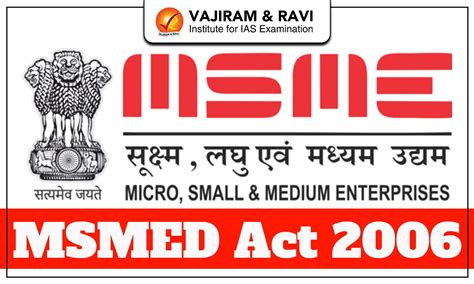 Msmed Act 2006 Objectives Classification Govt Schemes