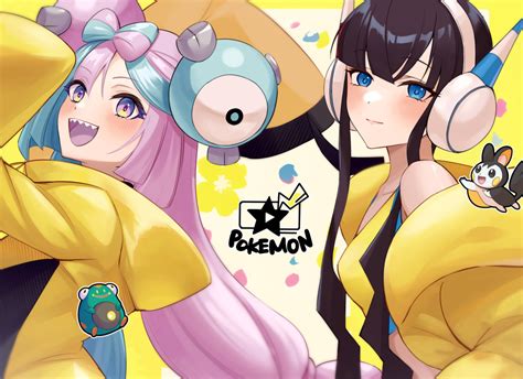 Elesa Emolga Iono And Bellibolt Pokemon And 3 More Drawn By Chen