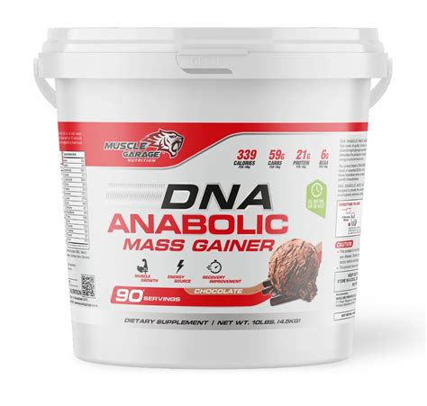 Muscle Garage Dna Anabolic Mass Gainer Packaging Type Bucket