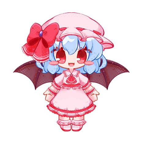 Inukkomaru Remilia Scarlet Touhou Highres 1girl Ascot Bat Wings