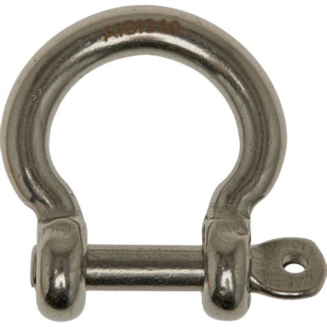 5mm Captive Pin Bow Shackle Ss316 Kuipers Nautic Kuipers Nautic