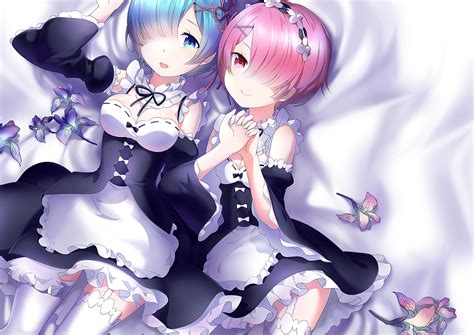 Hd Wallpaper Ram And Rem From Re Zero Starting Life In Another World