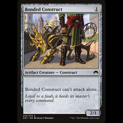 Mtg Constructo Domesticado Bonded Construct Magic Origins Ori223