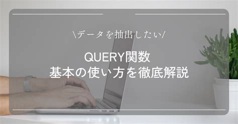 【query関数】基本の使い方を徹底解説 log stocker