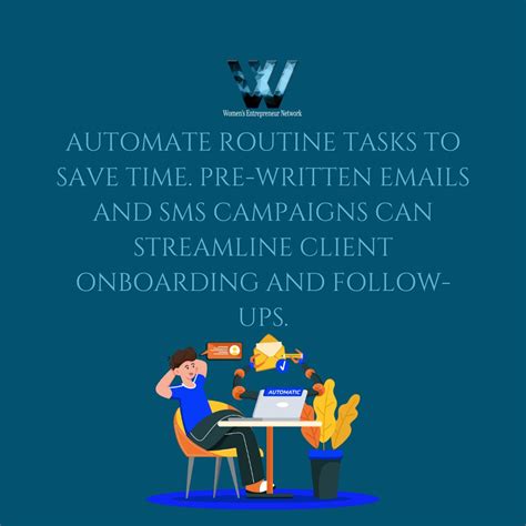 automate routine tasks to save time pre written emails and sms