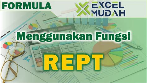 rept function text excel mudah youtube