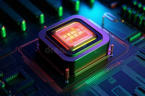 Computer Processor Central Processing Unit With Integrated Chip On