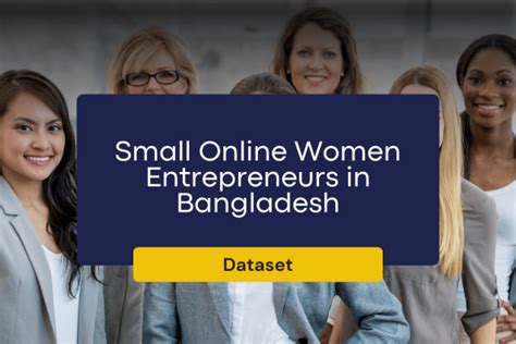 Small Online Women Entrepreneurs In Bangladesh Dataghor