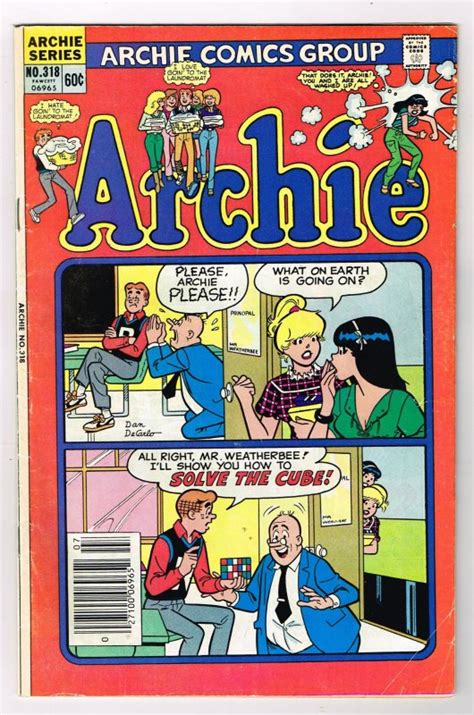 Archie 318 1982 Archie Comic 60cent Comic Comic Books Bronze Age