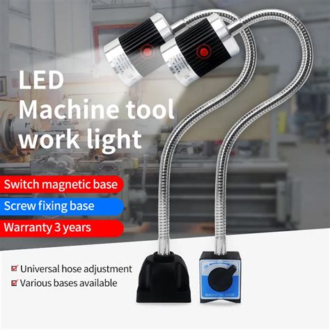 Led Machine Tool Light 3w 6w 9w Long Arm Hose Workshop Working Lights