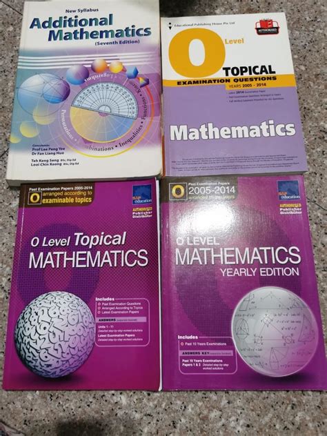 O Level Maths Assessment Books Hobbies And Toys Books And Magazines