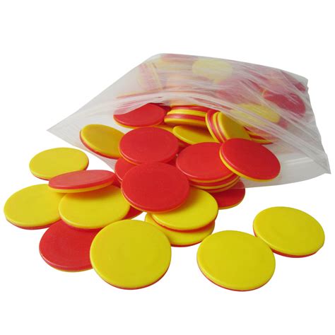 100 Two Colour Maths Counters Ideal For Addition And Subtraction