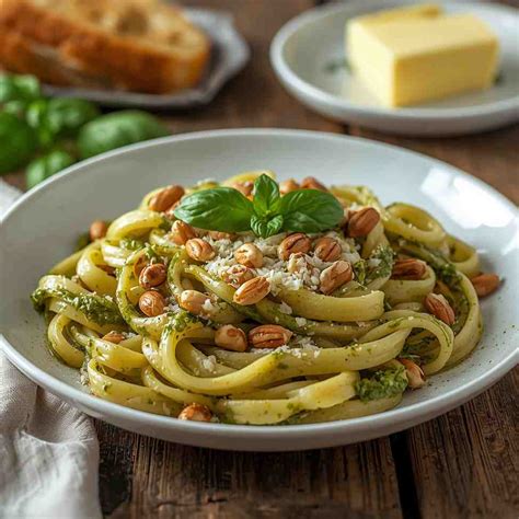Pesto Genovese Pasta With Basil And Pine Nuts Cooking Kart