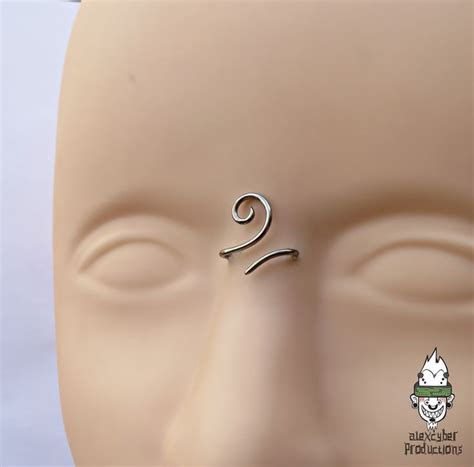 Some Sizes Of Handmade Titanium Third Eye Bridge Piercing Avalible On
