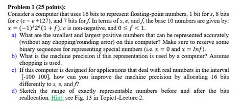 Problem 1 25 ﻿pointsconsider A Computer That Uses