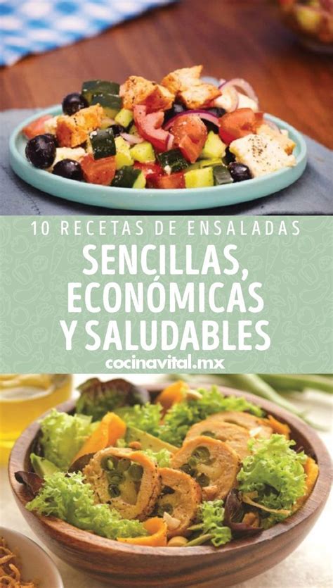 10 Recetas De Ensaladas Sencillas Económicas Y Saludables Ethnic Recipes Food Guacamole