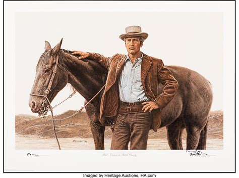 Paul Newman As Butch Cassidy By James Bama The Greenwich Workshop